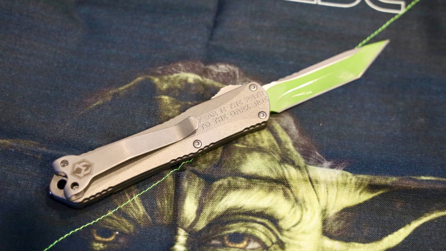 Custom Mayhem EDC x Heretic Knives "YODA" Manticore S Tanto